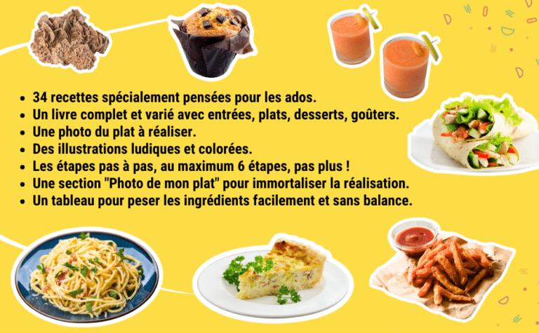 Livre de cuisine pour ados - Recettes faciles adolescents