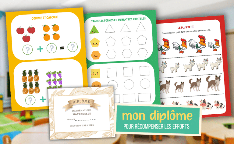 Cahier mathématique maternelle MS GS - Exercices de calcul